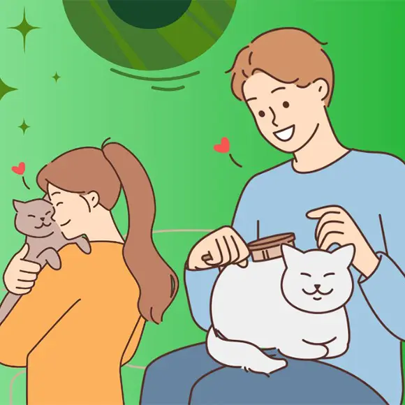 Open Day - at the Cat House - Green Cats